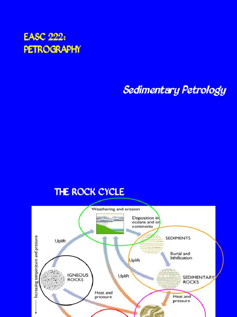 EASC 222 - Petrography - Sedimentary Petrology - Phoenix | PDF