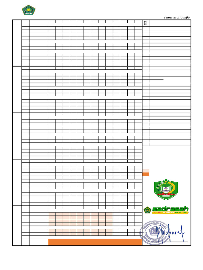 Jadwal SMT 1 2024-2025 Normal | PDF