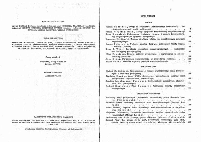 Spis 1972 NR 3 | PDF