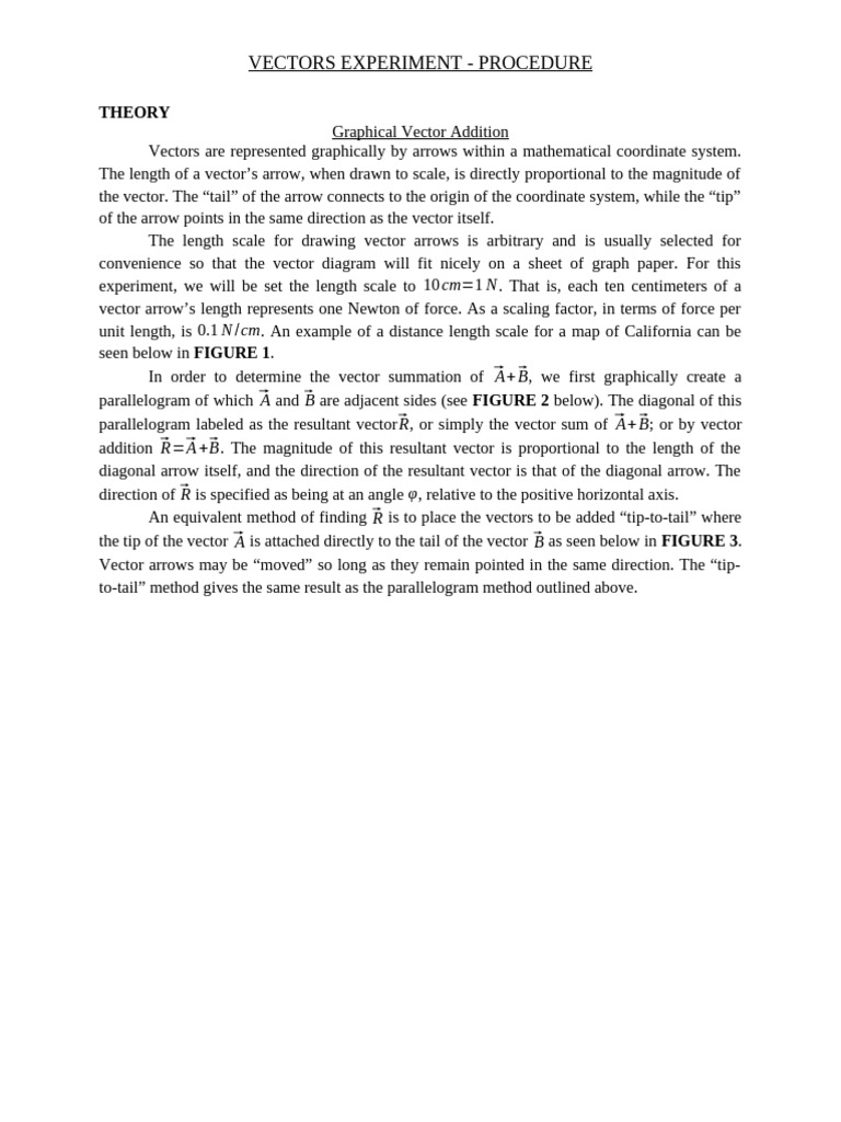 Lab03 Vectors Procedure | PDF | Euclidean Vector | Force
