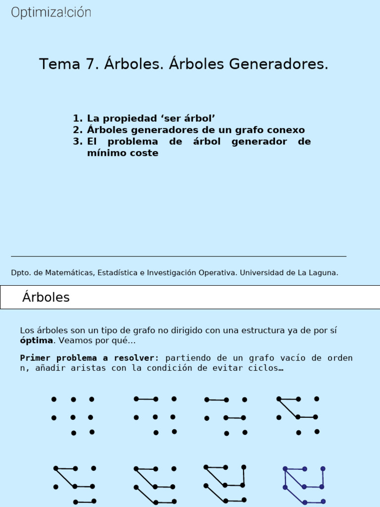 Tema 7. Arboles 2 | PDF | Teoría de grafos | Combinatoria