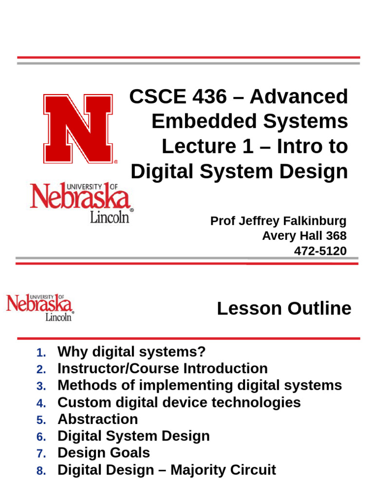 CSCE_436_Lec1 | PDF | Integrated Circuit | Logic Gate