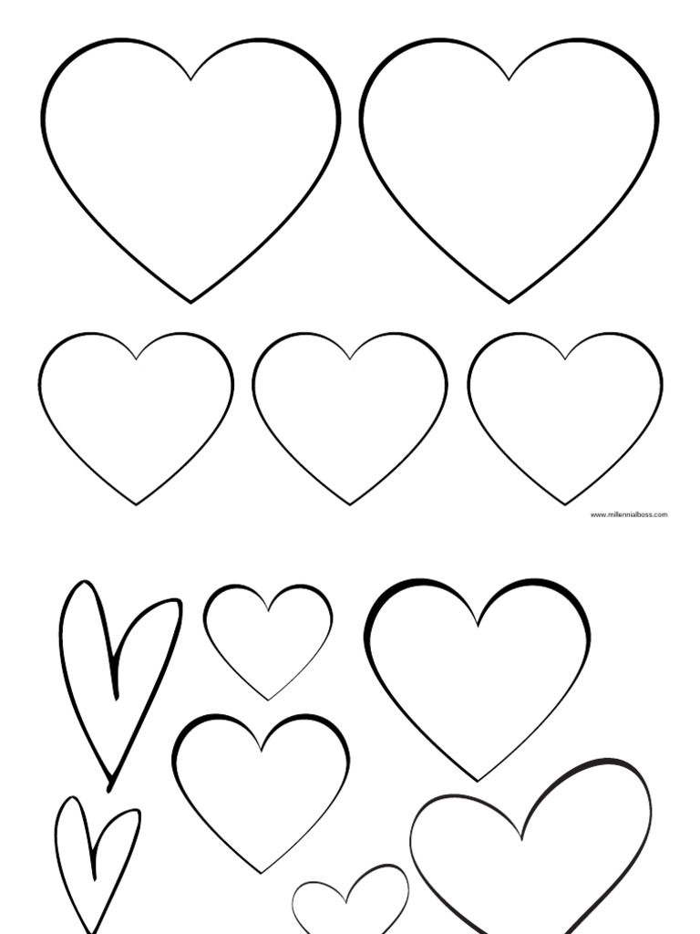 Free Heart Template | PDF