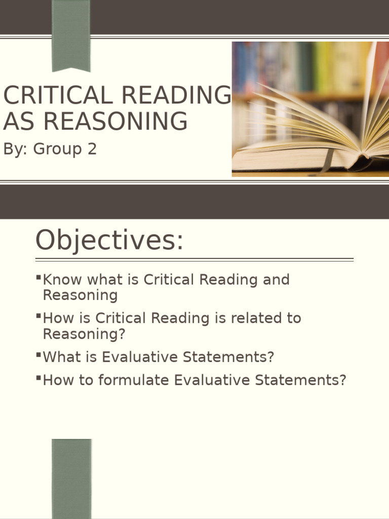Critical Reading As Reasoning | PDF | Knowledge | Reason