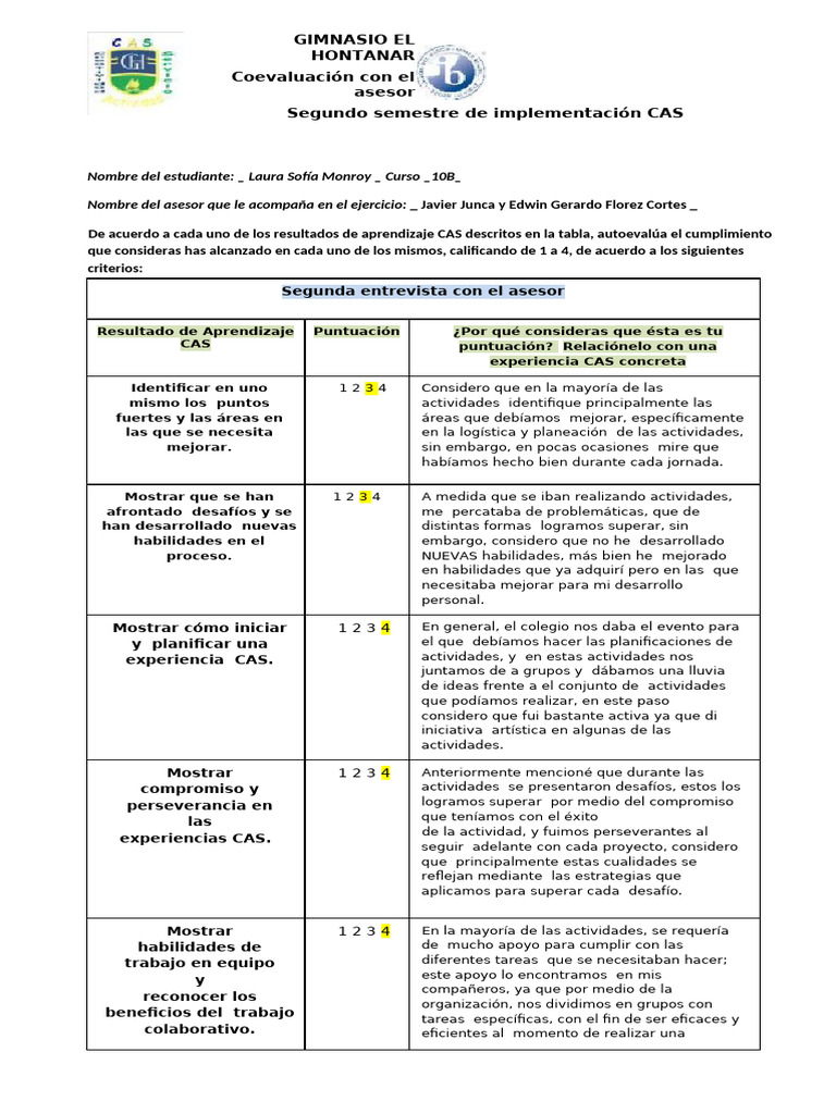 Segunda Entrevista Con El Asesor 2024 Laura | PDF | Creatividad | Liderazgo