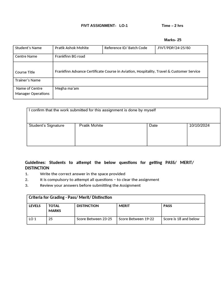PRATIK MOHITE Effective Communication Skills (ACAH6) | PDF | Career & Growth | Art