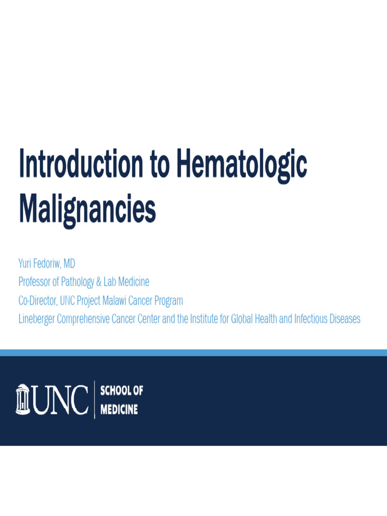Overview of Hematologic Malignancies | PDF | Pathology | Immunology
