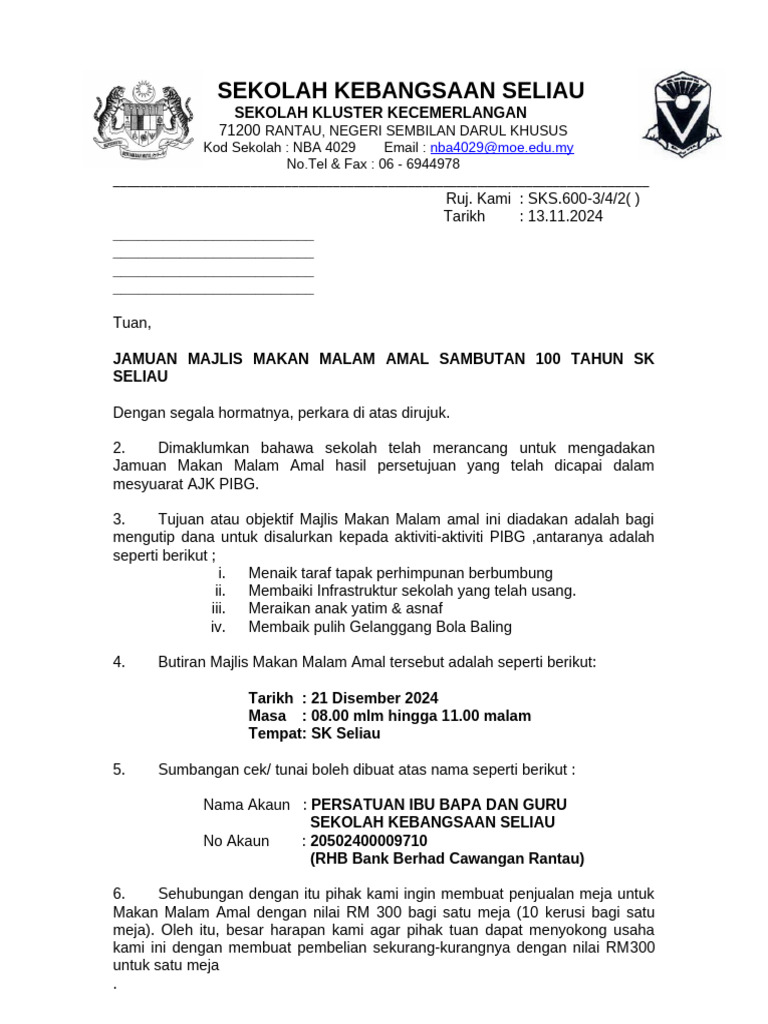 Surat Jual Meja 100 Tahun | PDF
