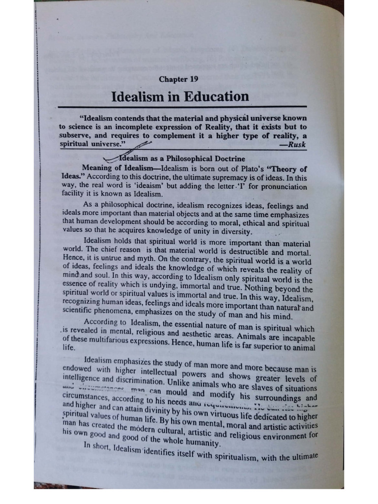 Idealism | PDF