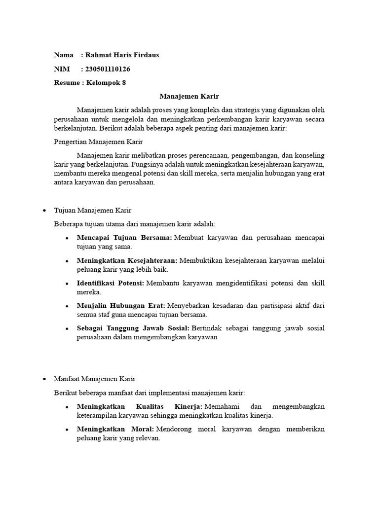 Resume Kelompok | PDF