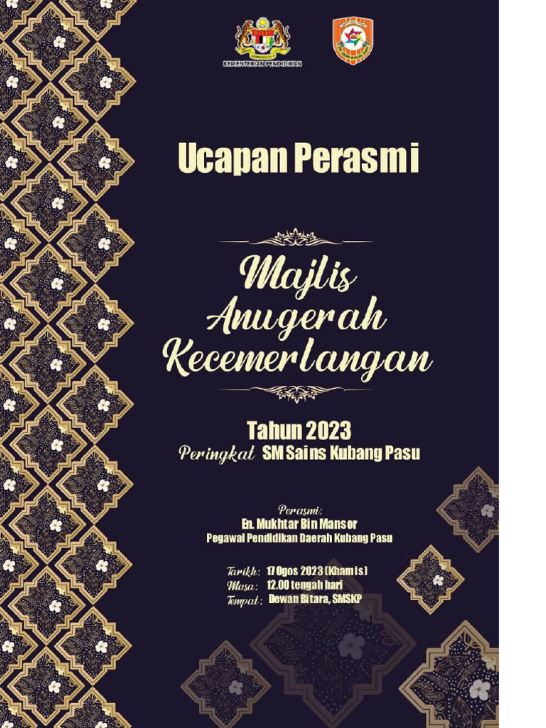 Teks Ucapan Perasmi | PDF | Karier & Perkembangan