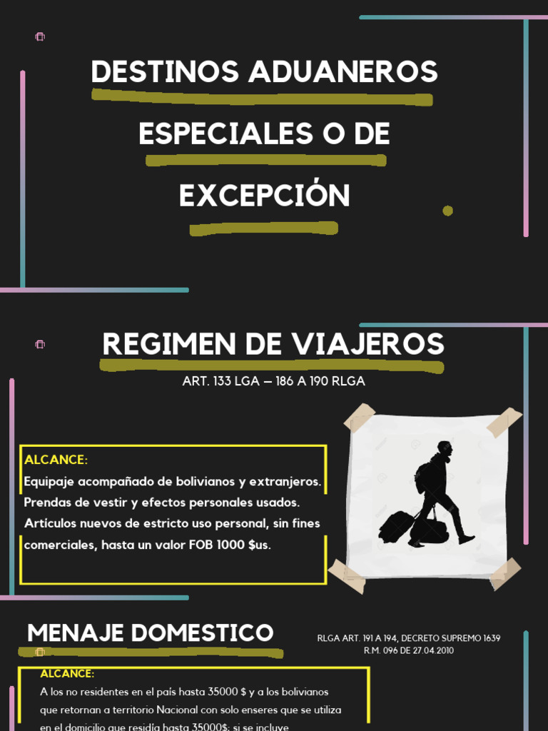 Regímenes Aduaneros Especiales Bolivia | PDF | aduana | Business