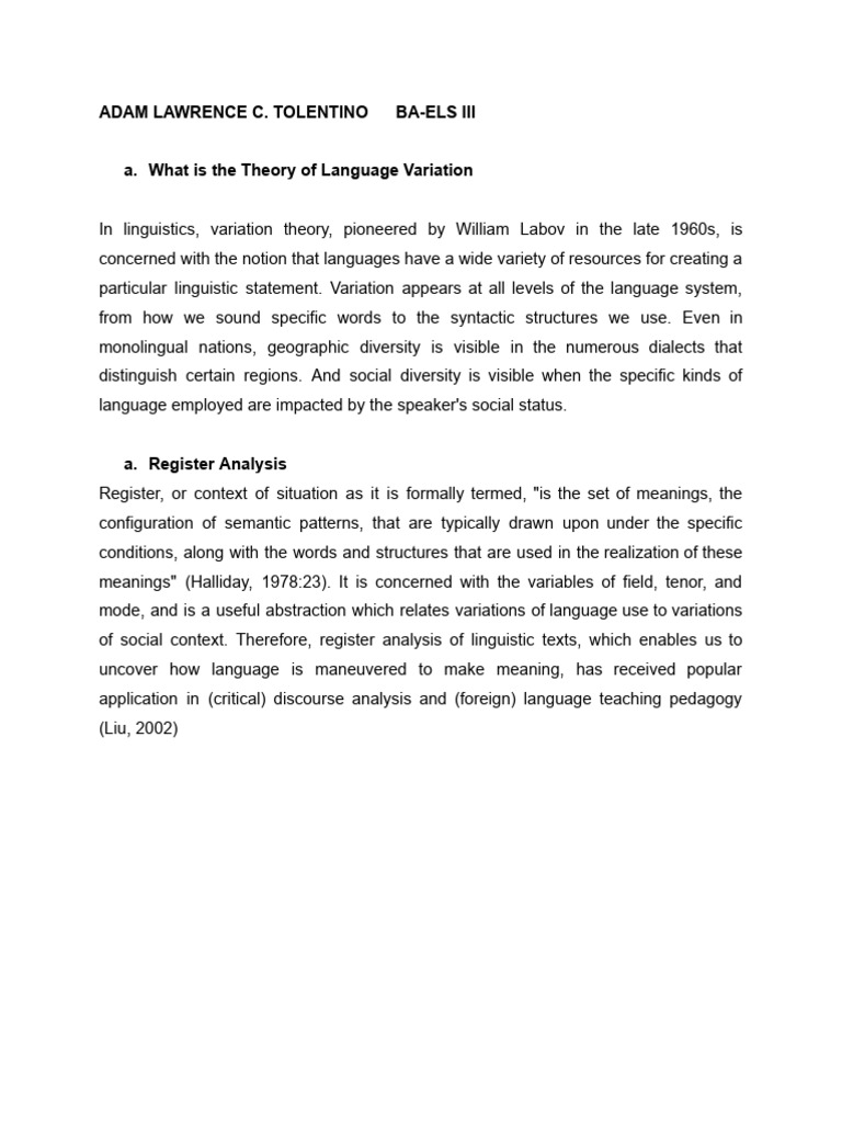 Els 35 Task3 (Tolentino) 2 | PDF | Language Arts & Discipline