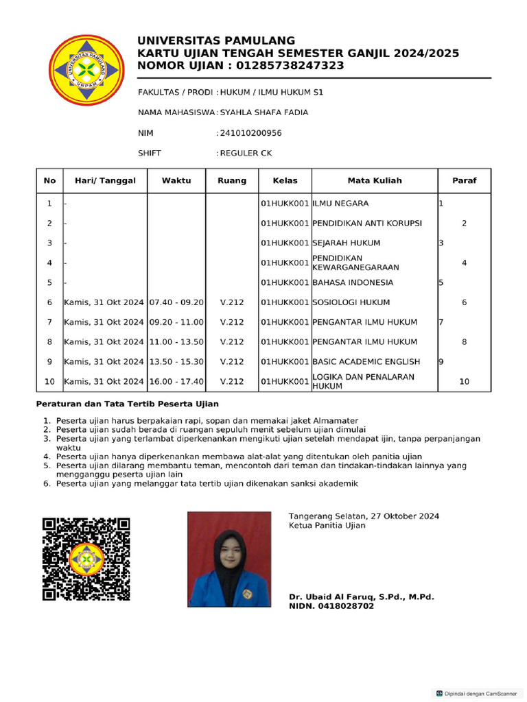 UTS PKN Syahla Shafa Fadia | PDF