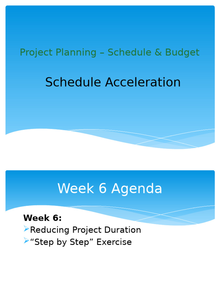 Project Schedule Acceleration Strategies | PDF | Trade Off | Business