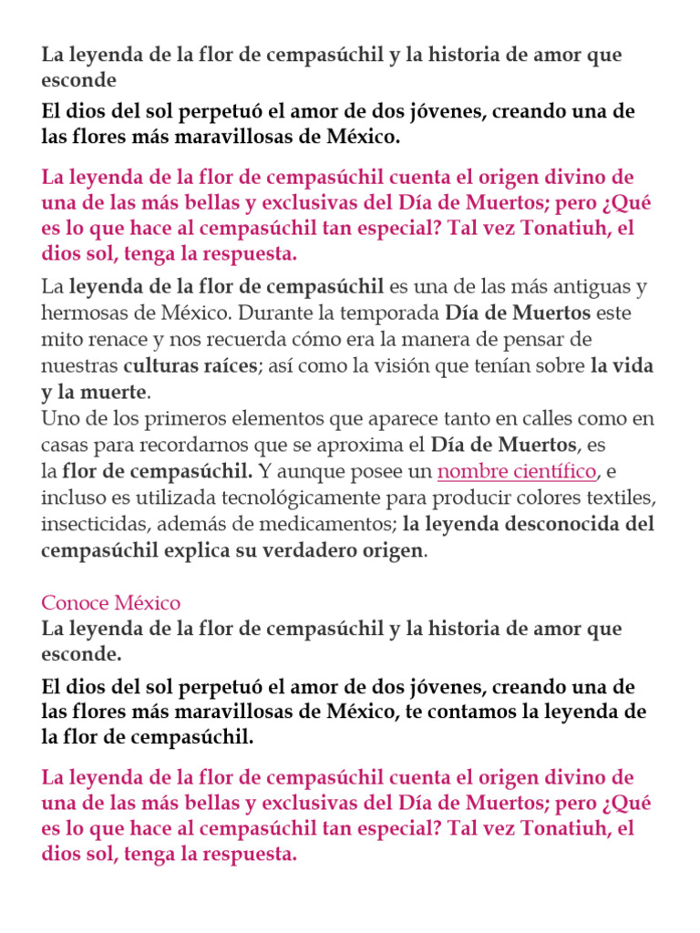 Cempasúchil | PDF | Plantas | Botánica