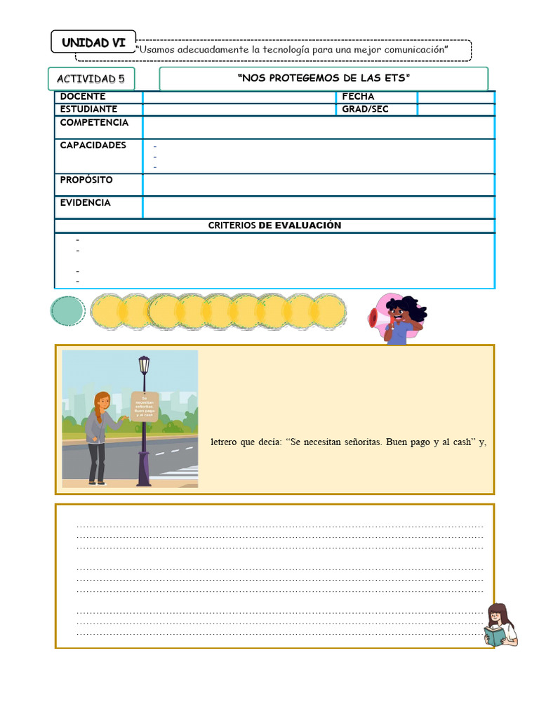 5° DPCC - Actv.05-Uni.6 2024.. | PDF | VIH / SIDA | Infección transmitida sexualmente