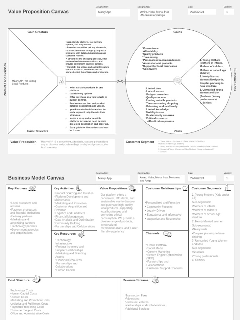 Business-Model-Canvas and Value Proposition | PDF | Marketing | Economies