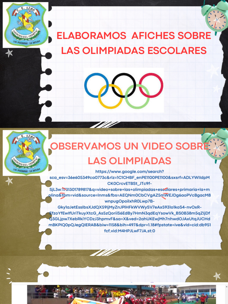 AFICHE SOBRE LAS OLIMPIADAS | PDF