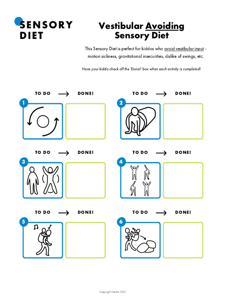 sensory Club Sensory Diet Of the Month | PDF | Nervous System ...