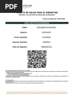 Existencias de Cartillas de Salud IMSS 2025 | PDF