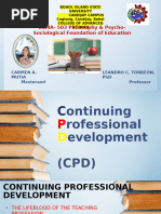 SACE CPTD Handbook | PDF | Teachers | Educational Assessment