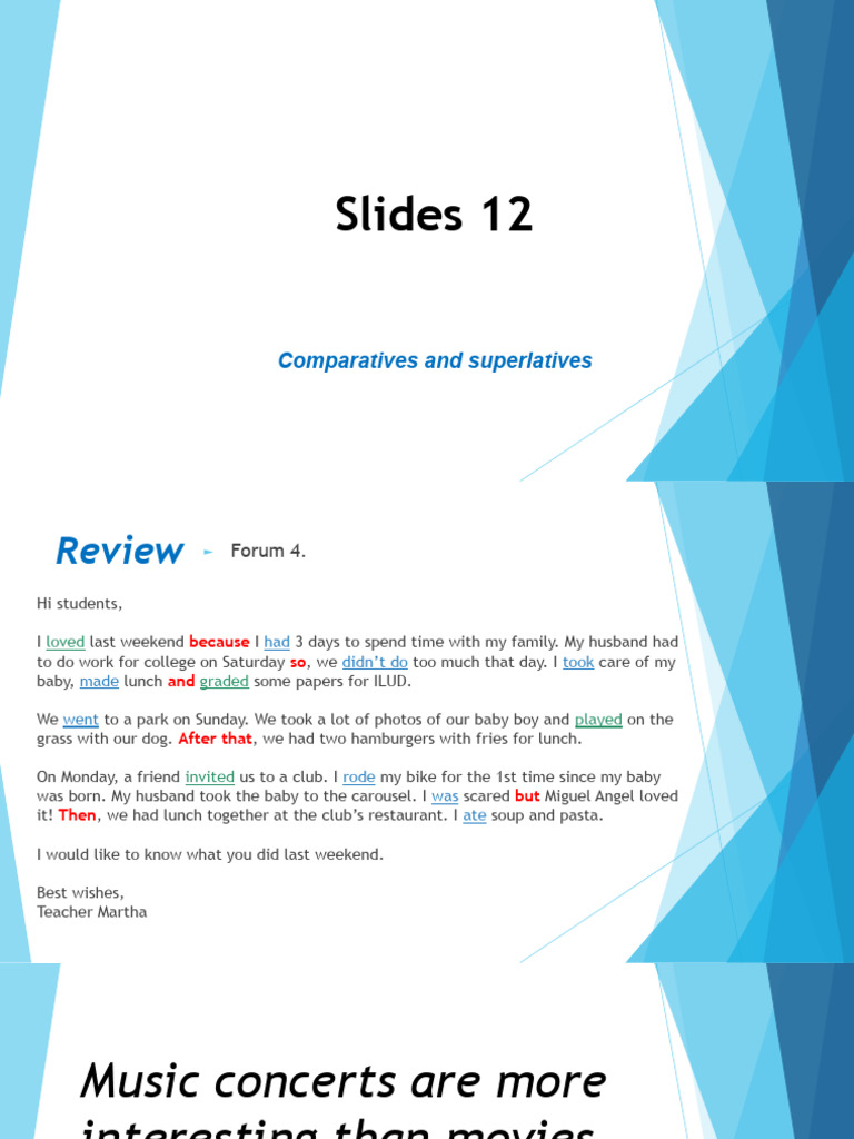 Slides 12 Comparatives and Superlatives | PDF
