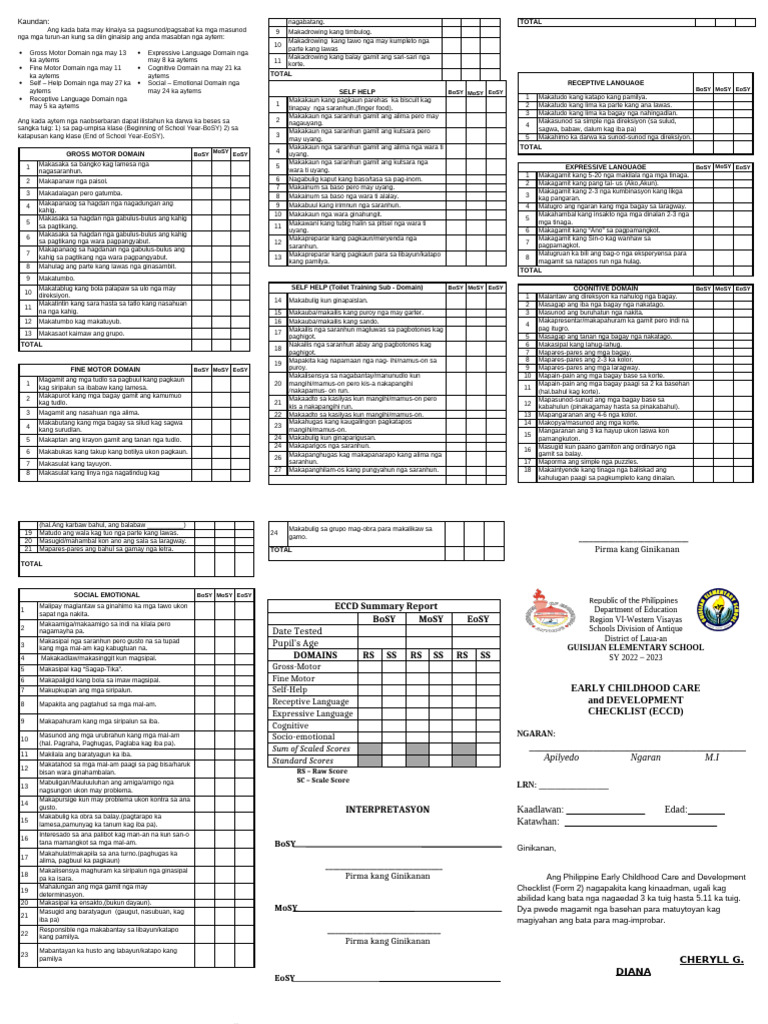 ECCD KINARAY A - New | PDF