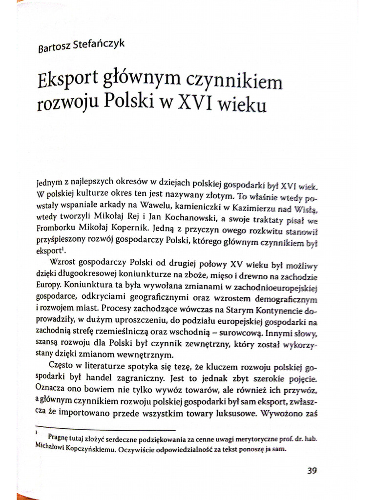 Historia Gospodarki Polski | PDF