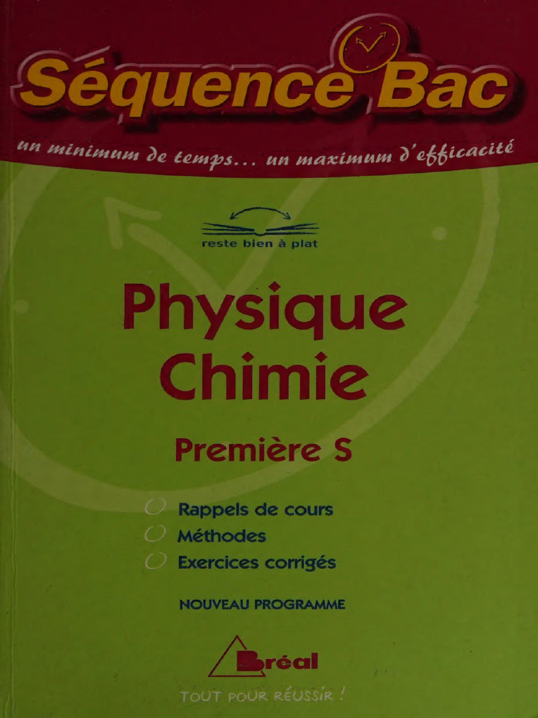 Sequence Bac - Physique Chimie - Premiere - France - 2005 | PDF