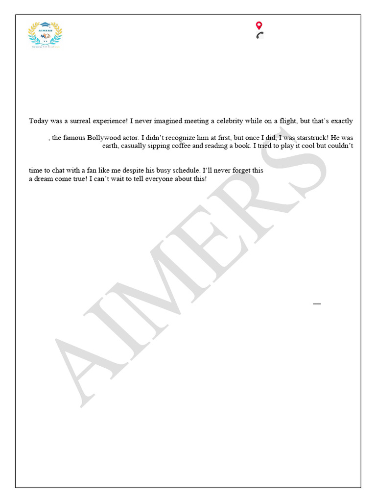 Memorable Celebrity Flight Encounter | PDF | Art