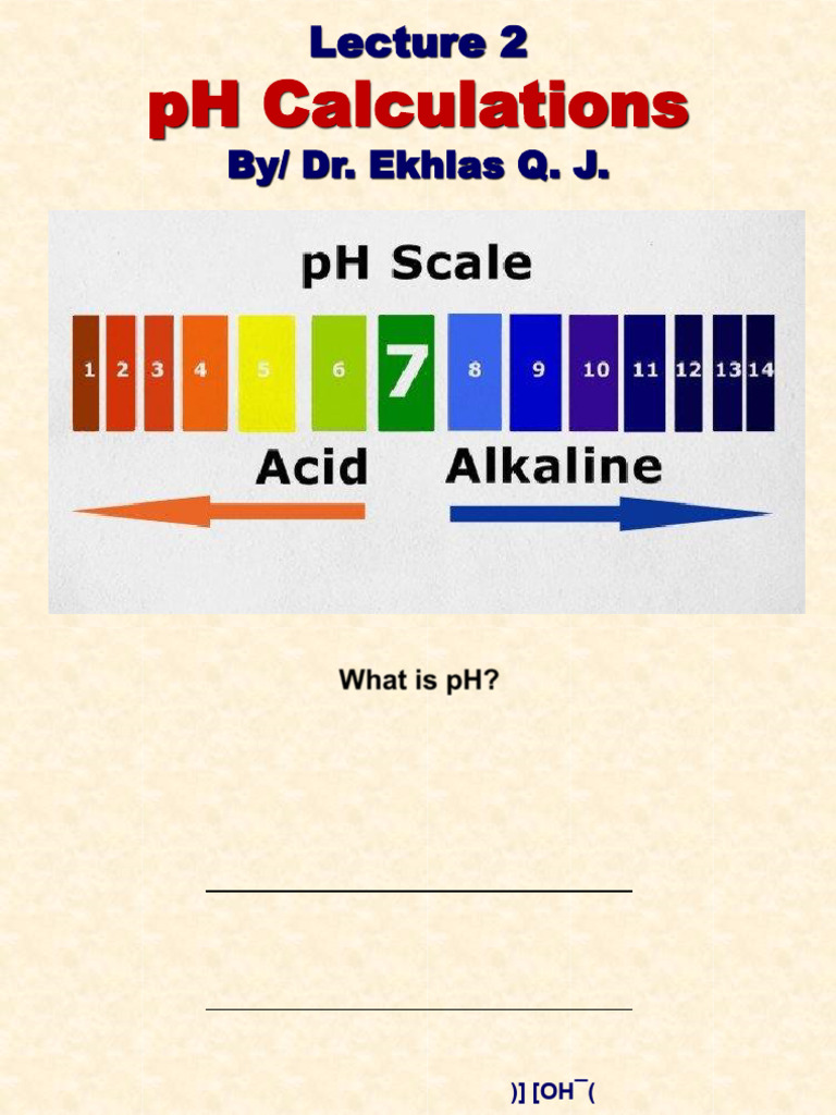 pH Calculations and Weak Acid/Base Equilibria | PDF | Acid | Ph
