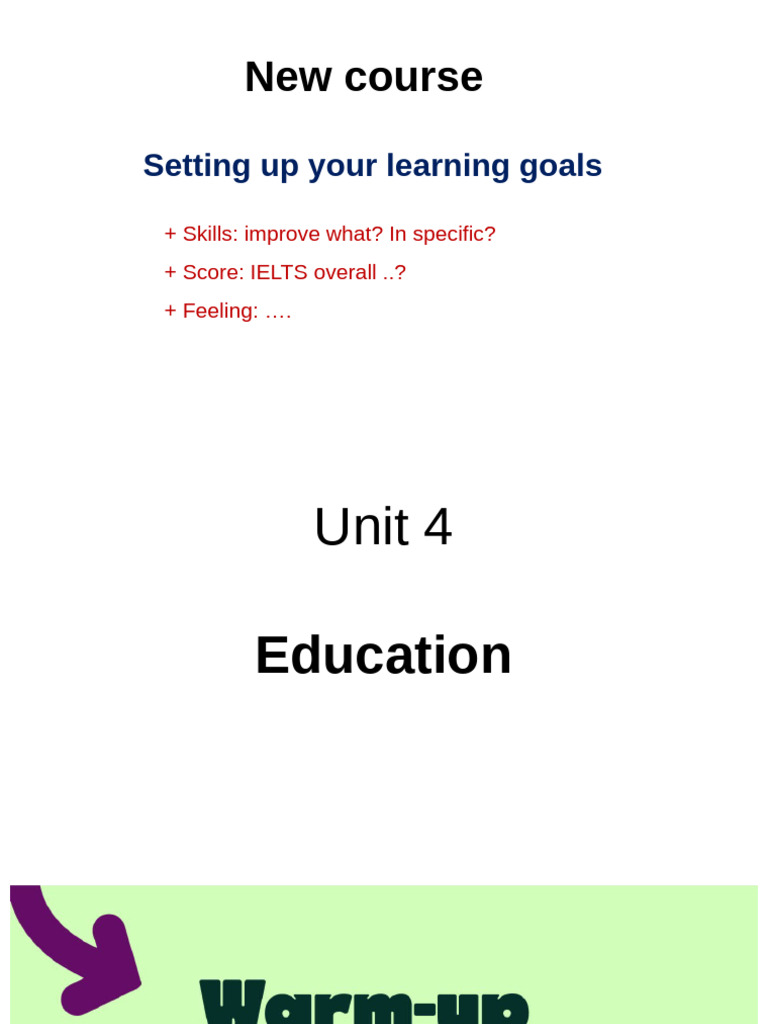 Setting Learning Goals and Study Insights | PDF | Career & Growth