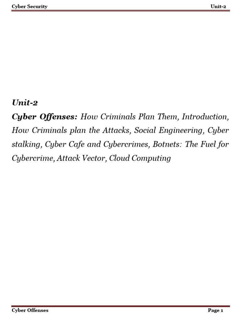 Unit 2 1 | PDF | Malware | Security Hacker