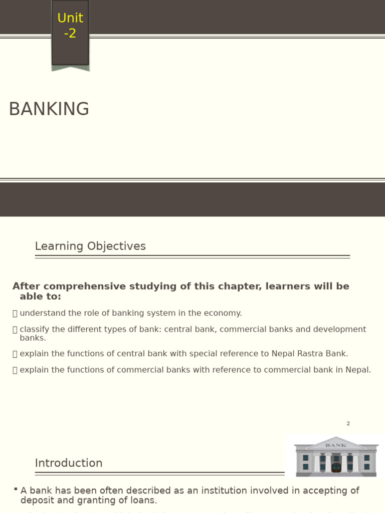 Unit - 2 Banking | PDF | Banks | Central Banks
