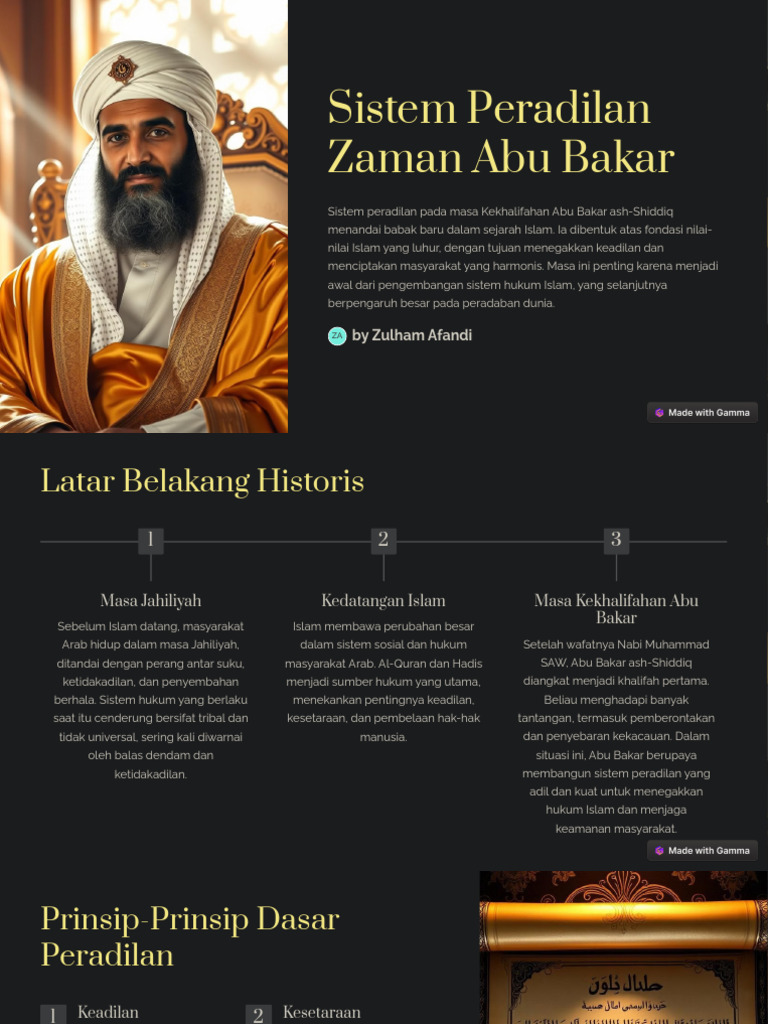 Sistem Peradilan Zaman Abu Bakar | PDF