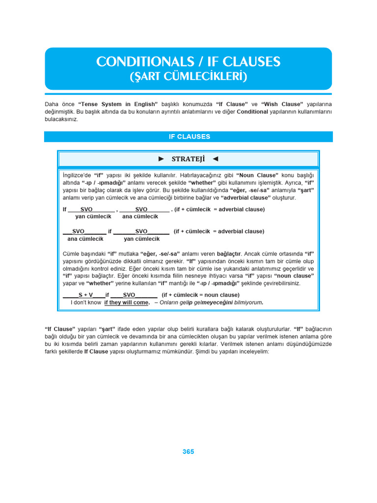 Modadi̇l 375-411 Conditionals If Clauses | PDF