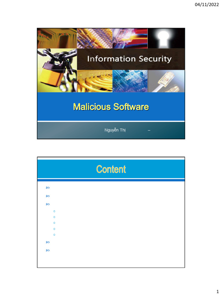Chapter 7 Malicious Code | PDF | Computer Virus | Malware