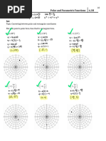Polar Coordinates Practice Worksheet | PDF | Coordinate System ...