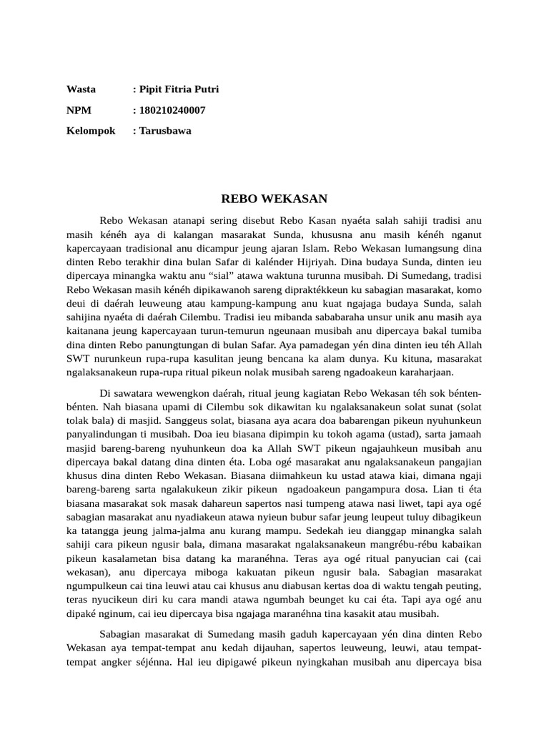 Tarusbawa - Pipit Fitria Putri | PDF