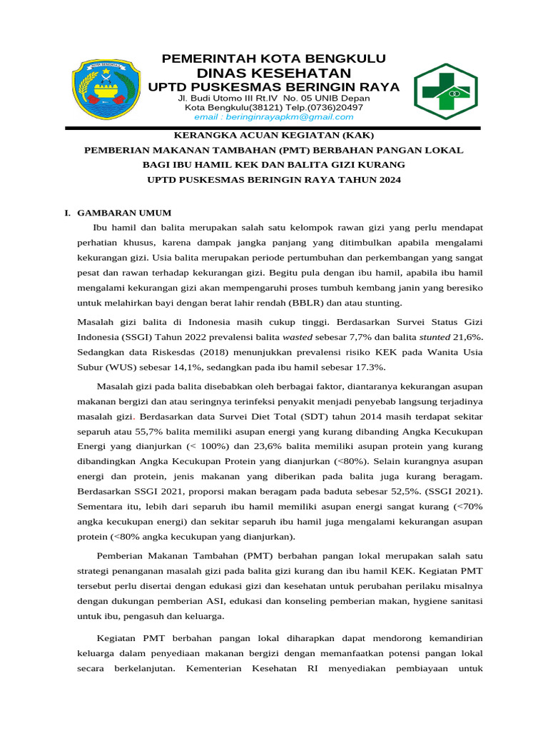 Tor PMT - PKM Beringin Raya | PDF