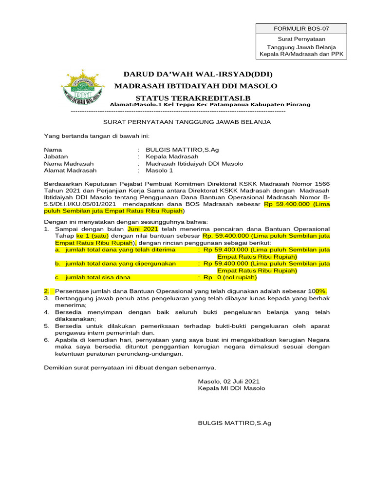 2.2SPTJB - Contoh Simulasi - Erkam | PDF