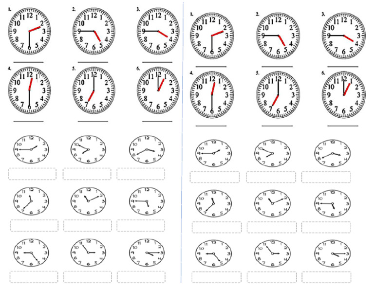 Hoja de Apli. El Reloj | PDF