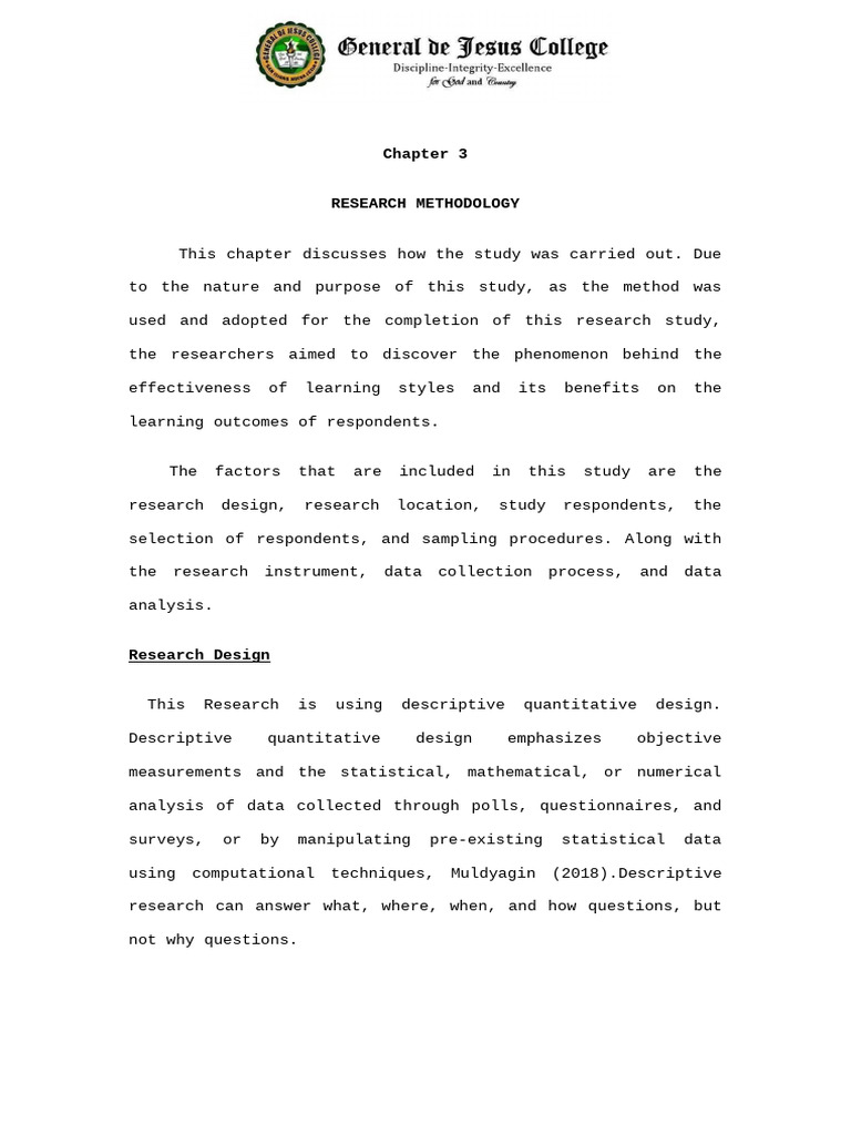 Chapter 3 | PDF | Survey Methodology | Sampling (Statistics)