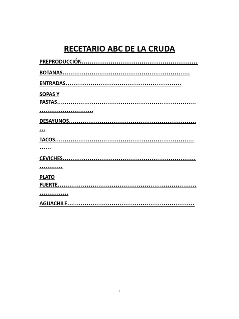 Recetas para Aliviar la Cruda | PDF | Cocina occidental | Cocina