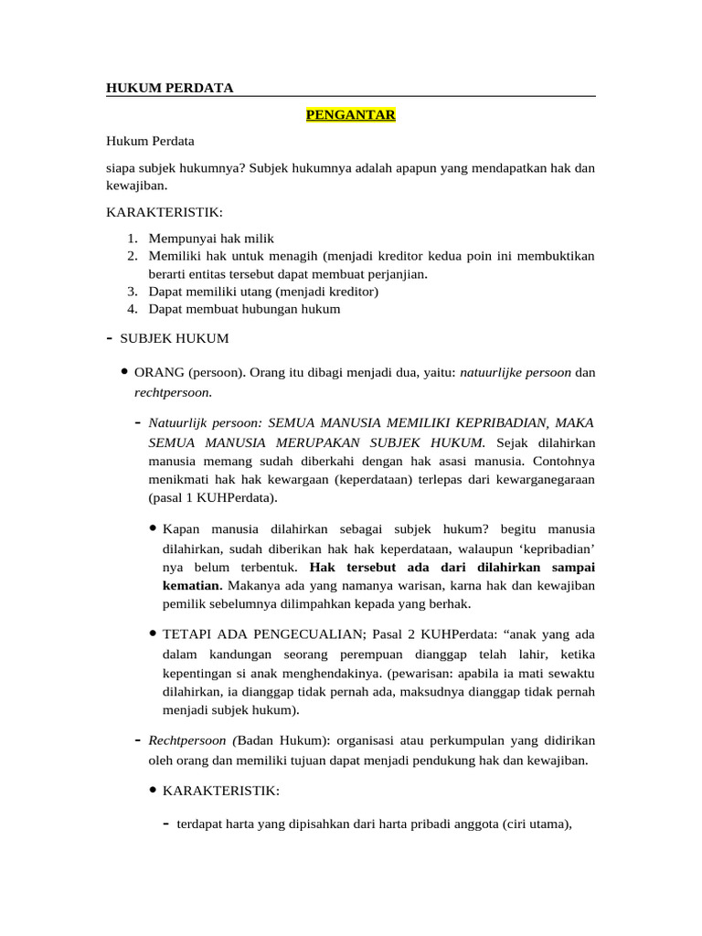 Hukum Perdata | PDF