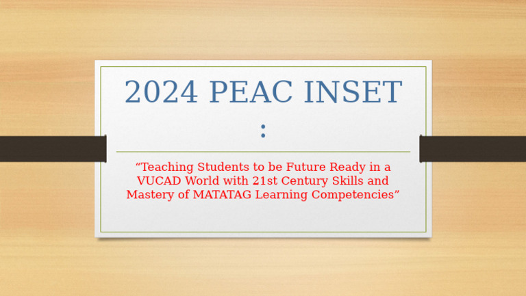 2024 Peac Inset | PDF | Art