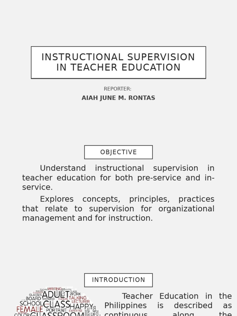 Instructional Supervision in Teacher Education | PDF | Teachers ...