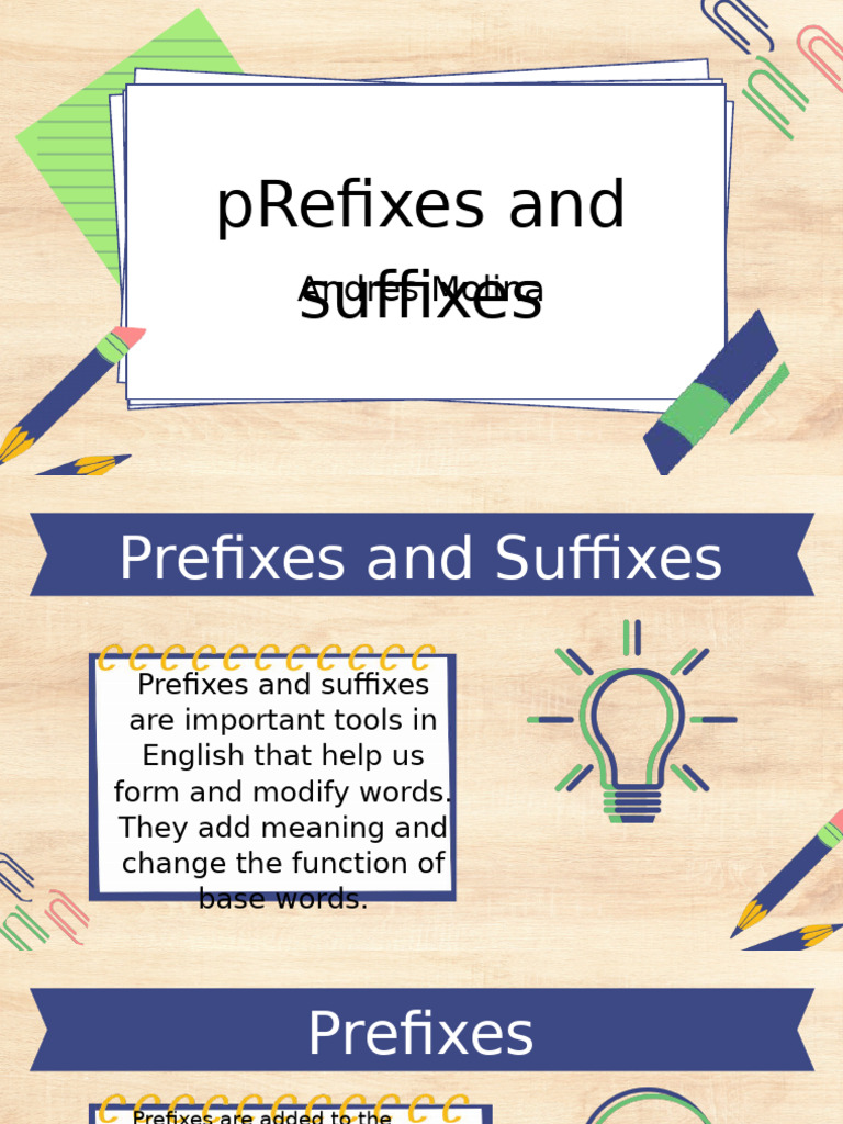 PRefixes and Suffixes | PDF | Career & Growth | Foreign Language Studies