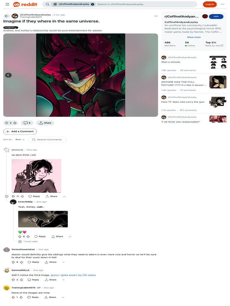 Imagine If They Where in The Same Universe. rCoffinofAndyandLeyley ...